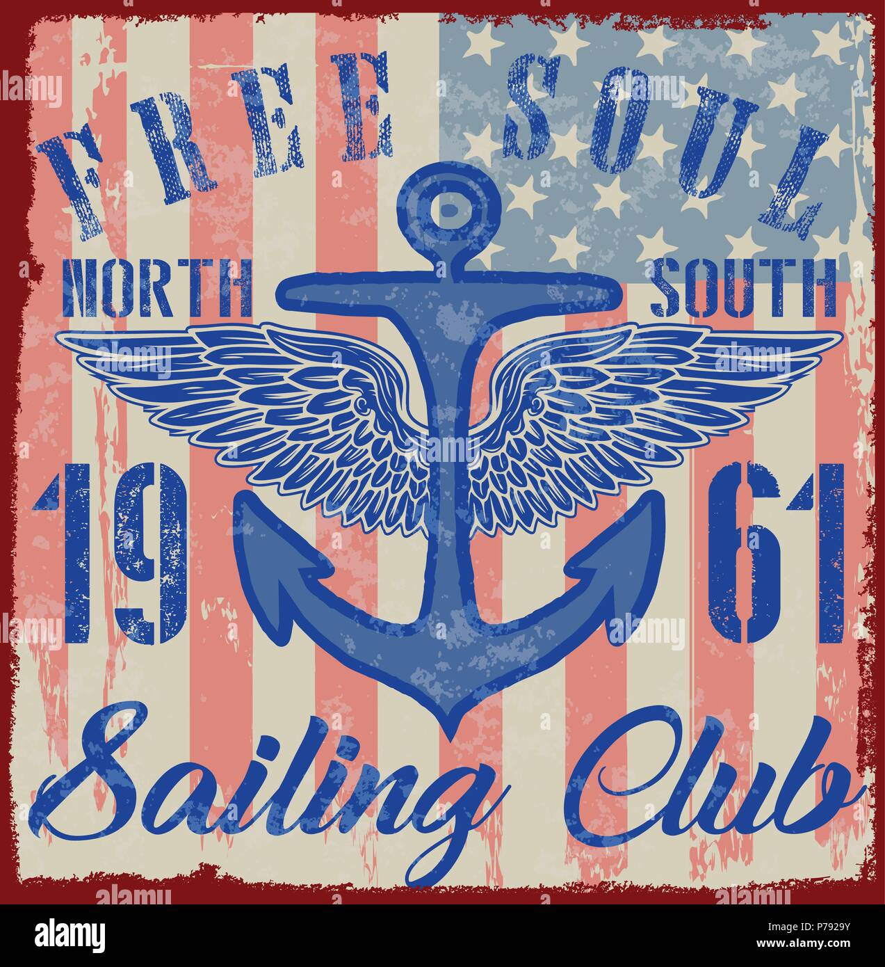 Sailing poster design Stock Vector Image & Art - Alamy