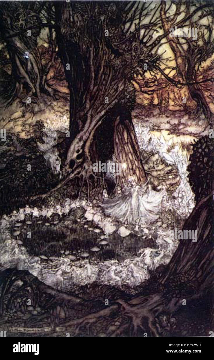 'Come, now a roundel.' One of Arthur Rackham's illustrations to ...