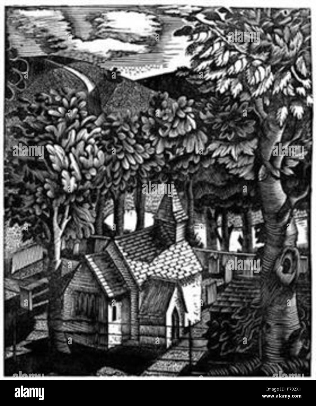 Work by Eric Ravilious . before 1942 48 Ravilious - church-under-a-hill ...