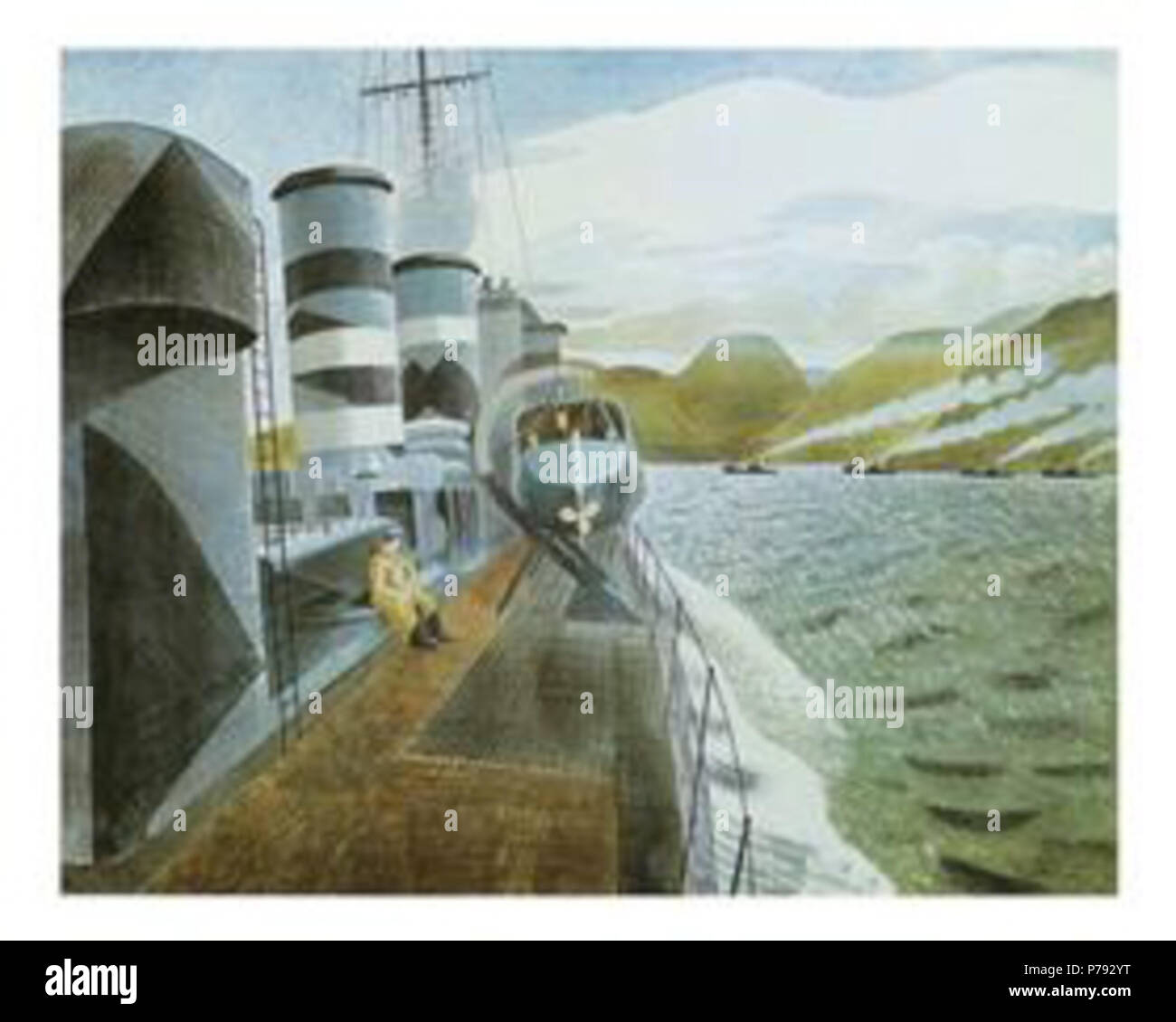 Work by Eric Ravilious . before 1942 48 Ravilious - leaving-scapa-flow ...