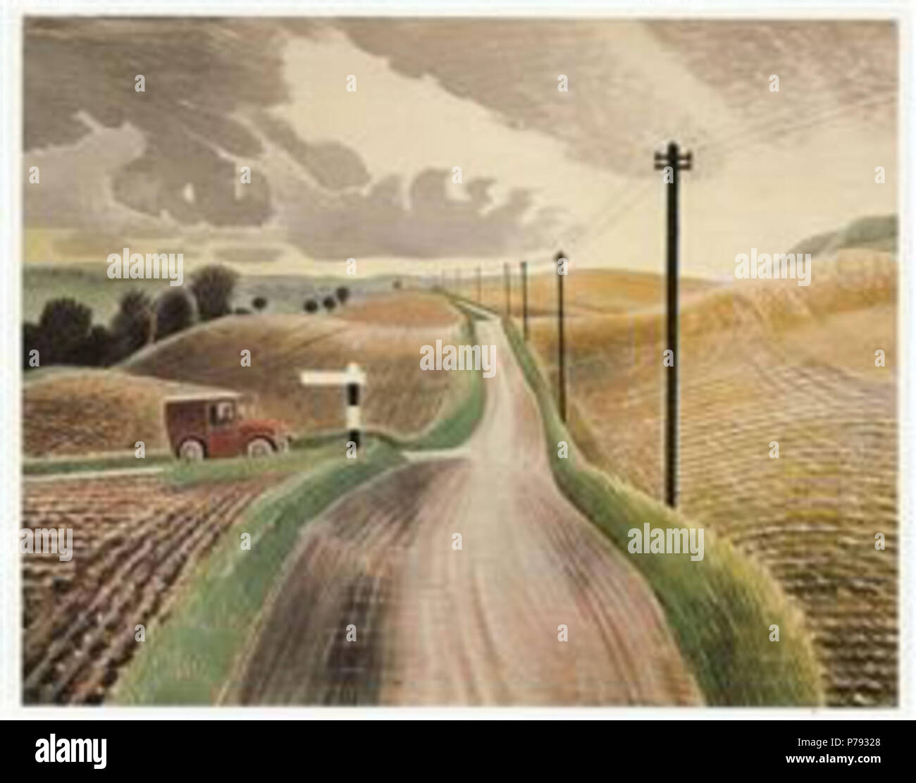 Eric ravilious wiltshire landscape hi-res stock photography and images ...