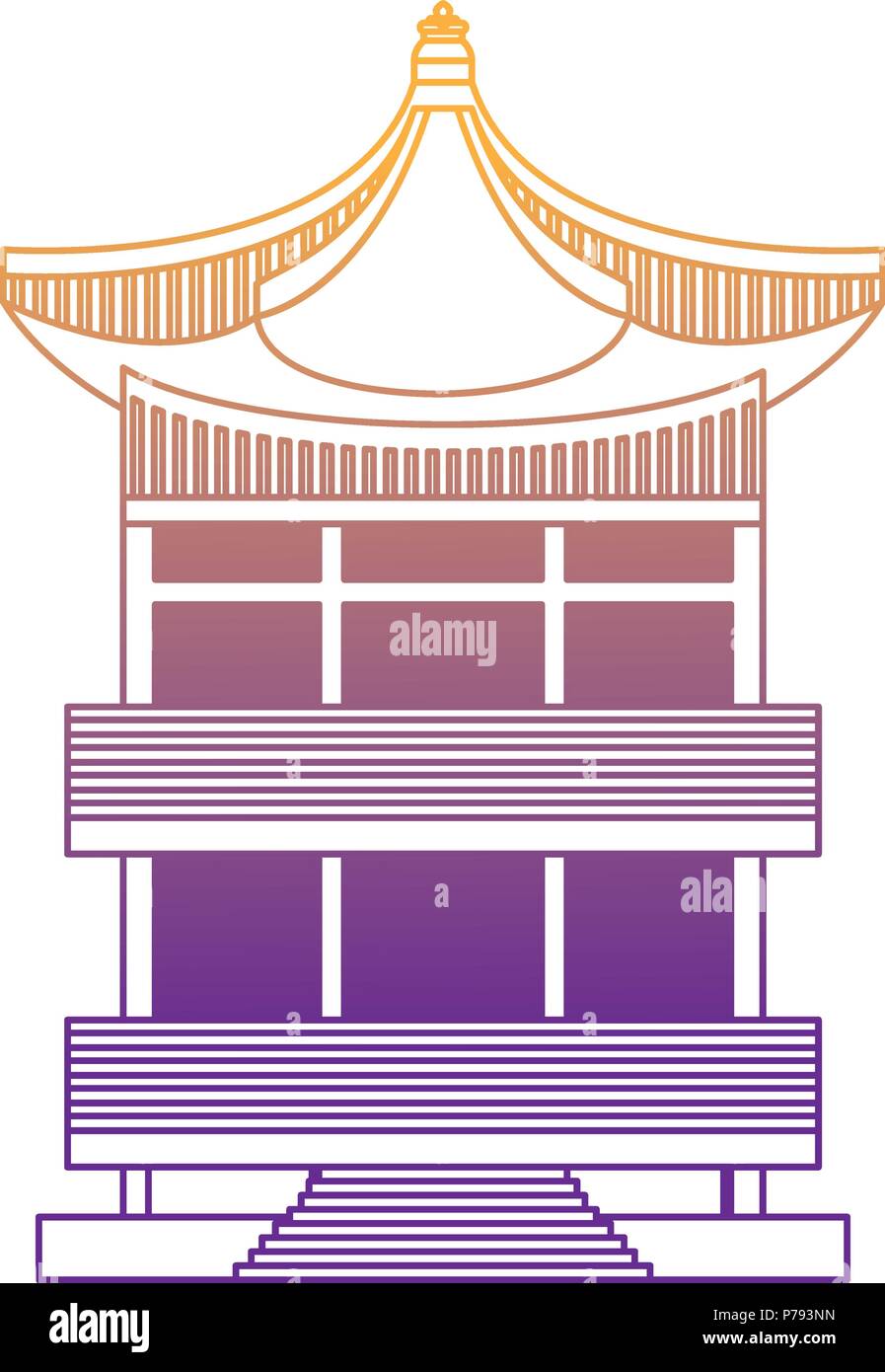 Night downtown seoul Stock Vector Images - Alamy