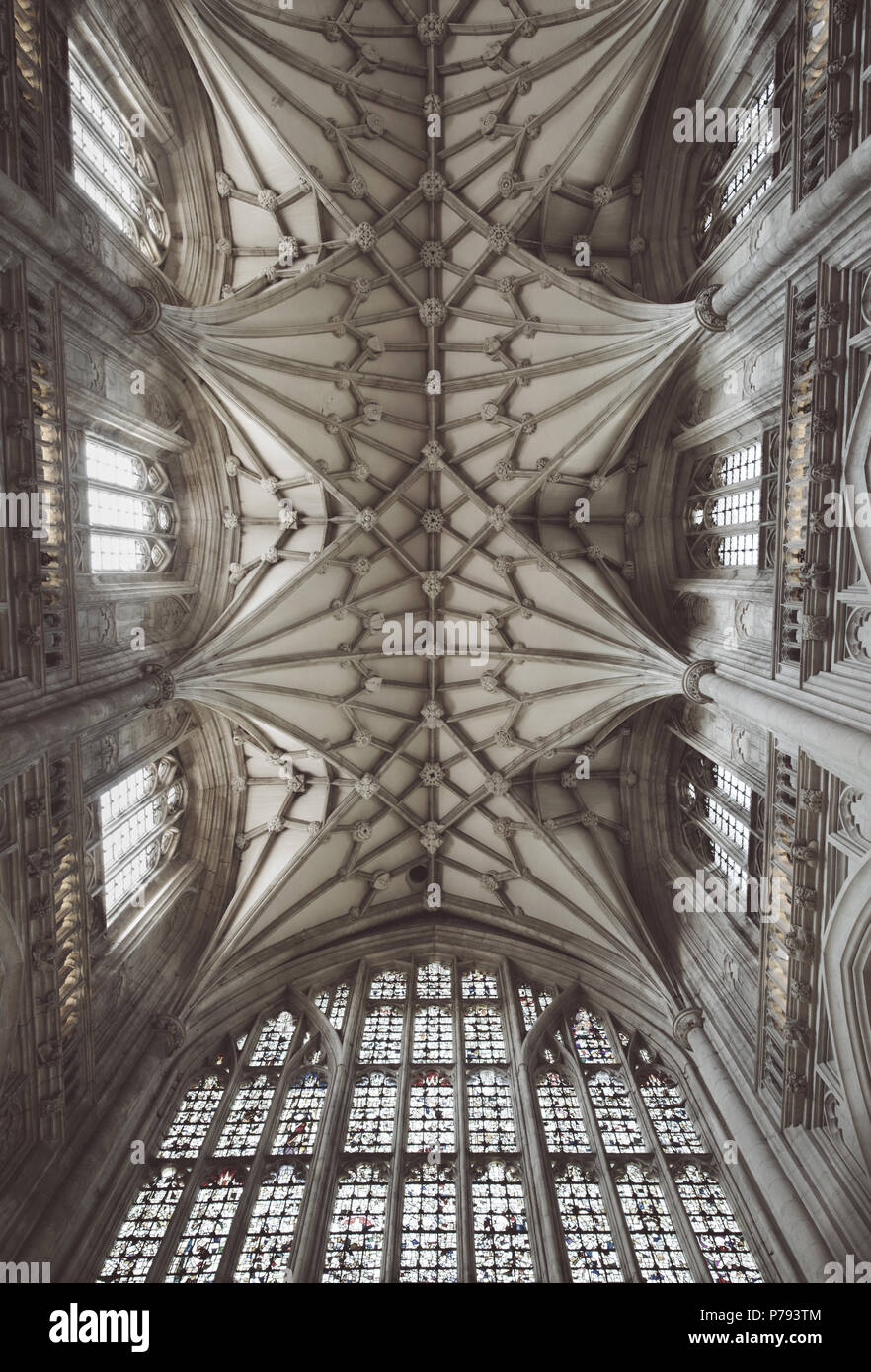 Inside Winchester Cathedral. Photographer: REBECCA BROWN Stock Photo ...