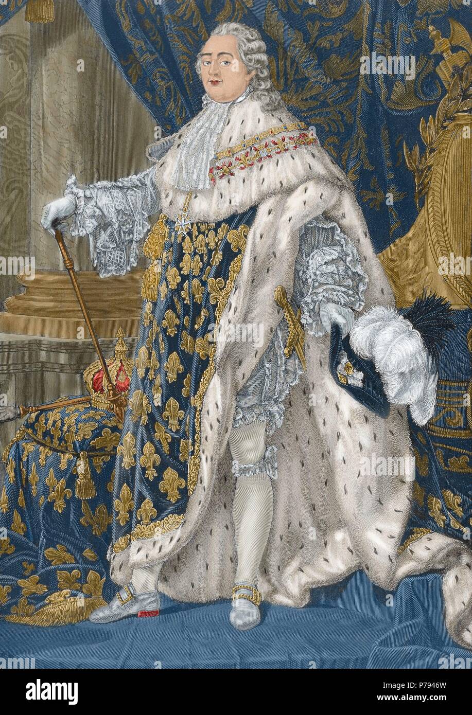 Louis XVI (1754-1793). King of France. Portrait. Engraving, 19th ...