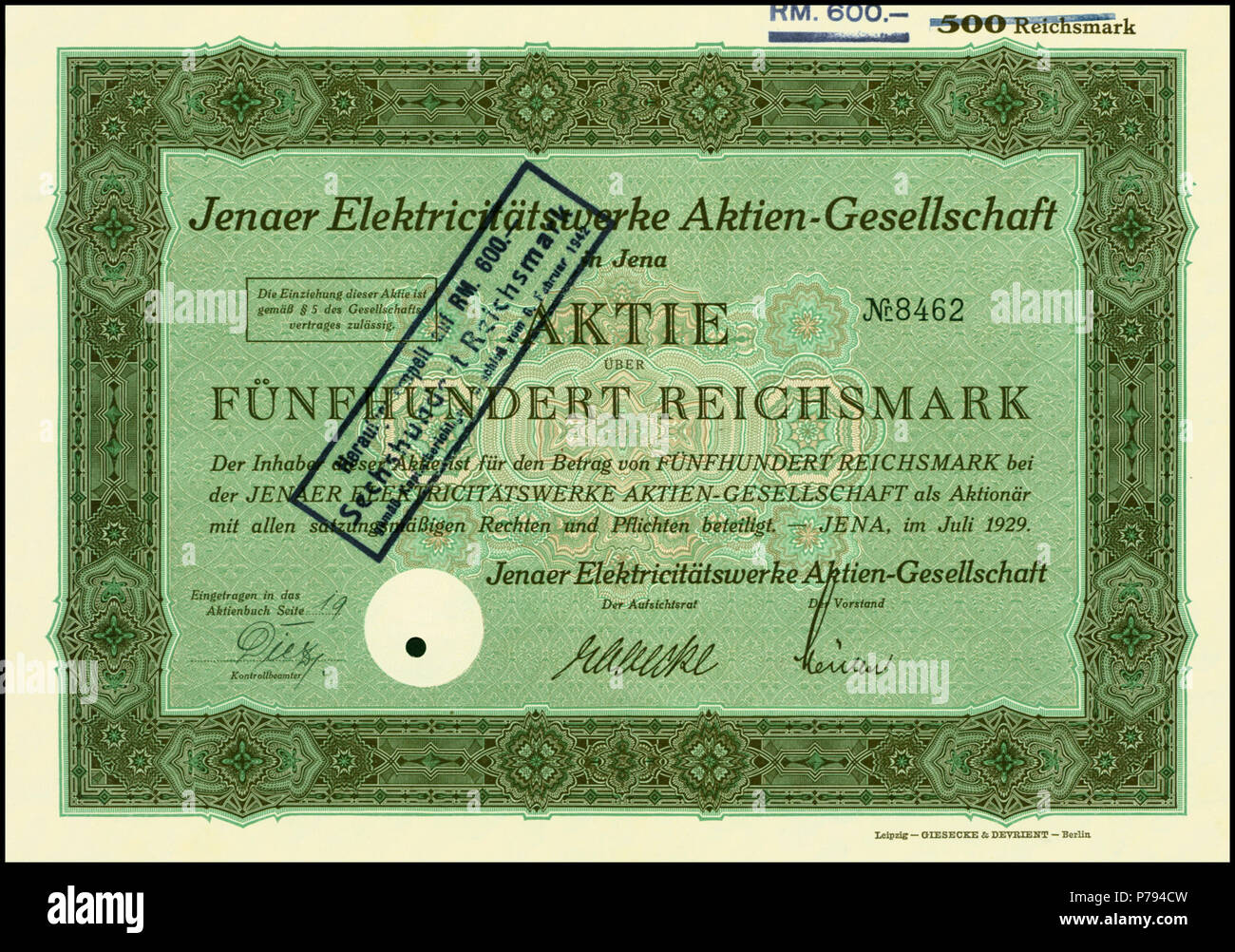 4 Jenaer Elektricitätswerke AG 1929 Stock Photo - Alamy