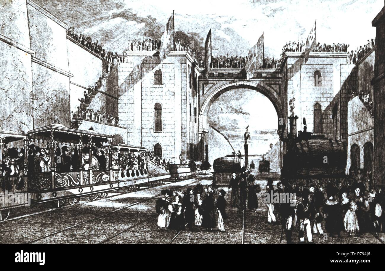 Inauguración de la linea de Liverpool a Manchester, 15 septiembre 1830 ...