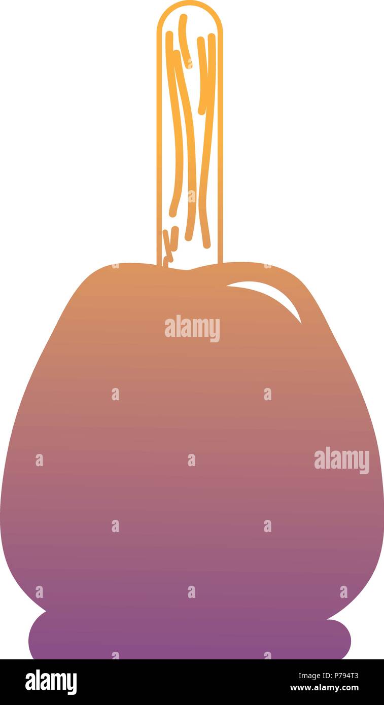 sweet apple icon over white background, vector illustration Stock ...