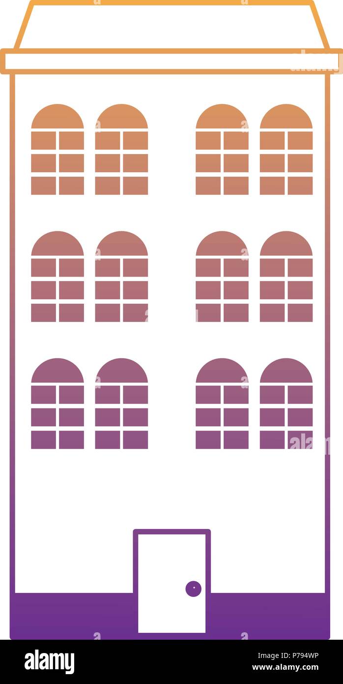 city building icon over white background, vector illustration Stock ...