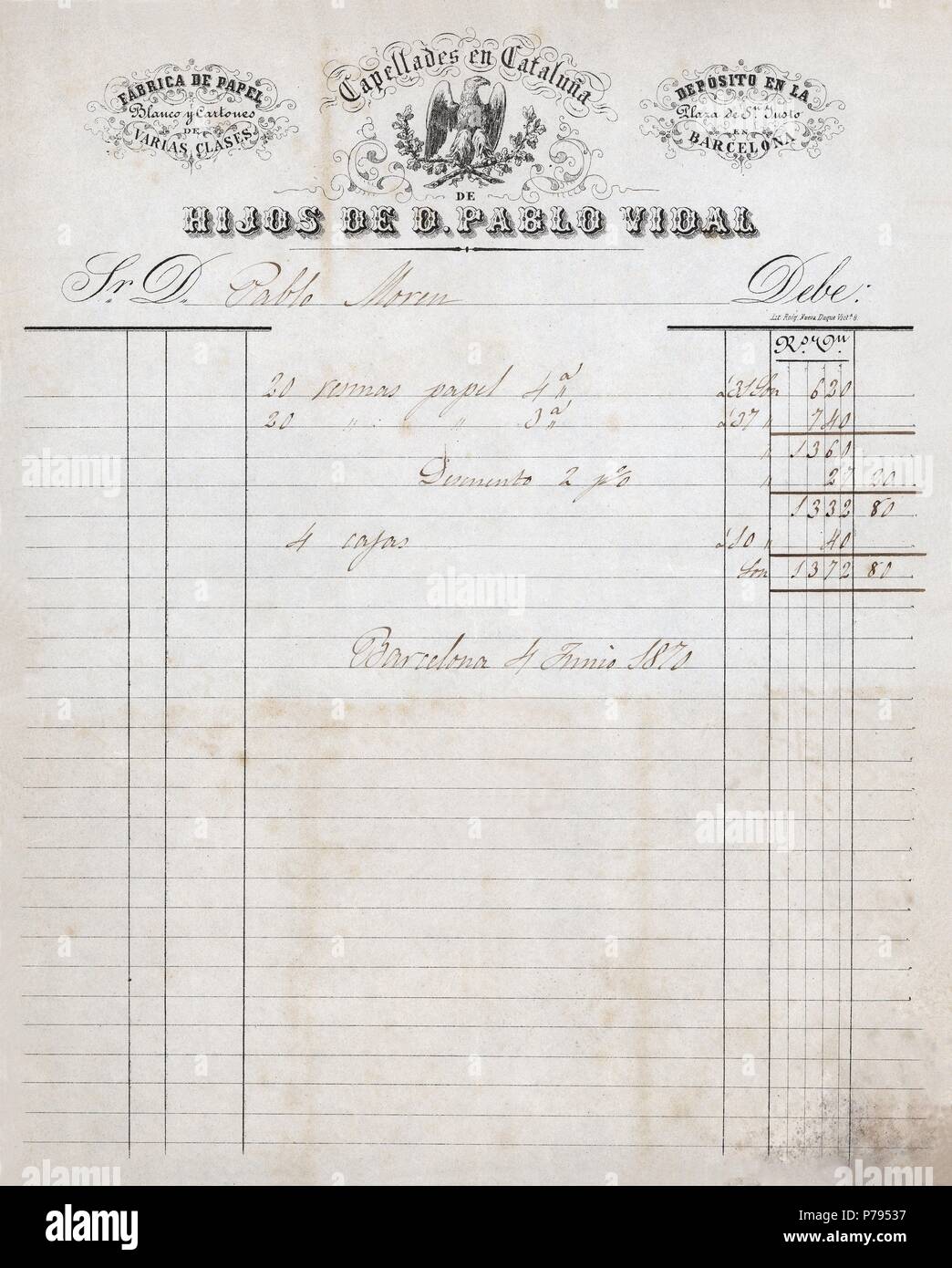 Factura de papel hi-res stock photography and images - Alamy