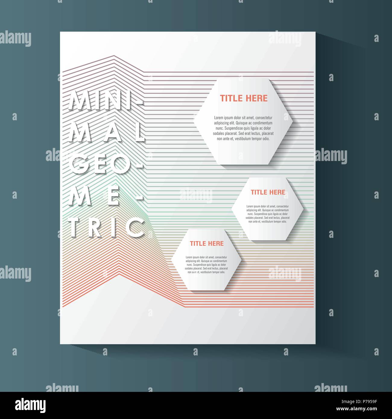 minimal geometric template label vector illustration design Stock ...