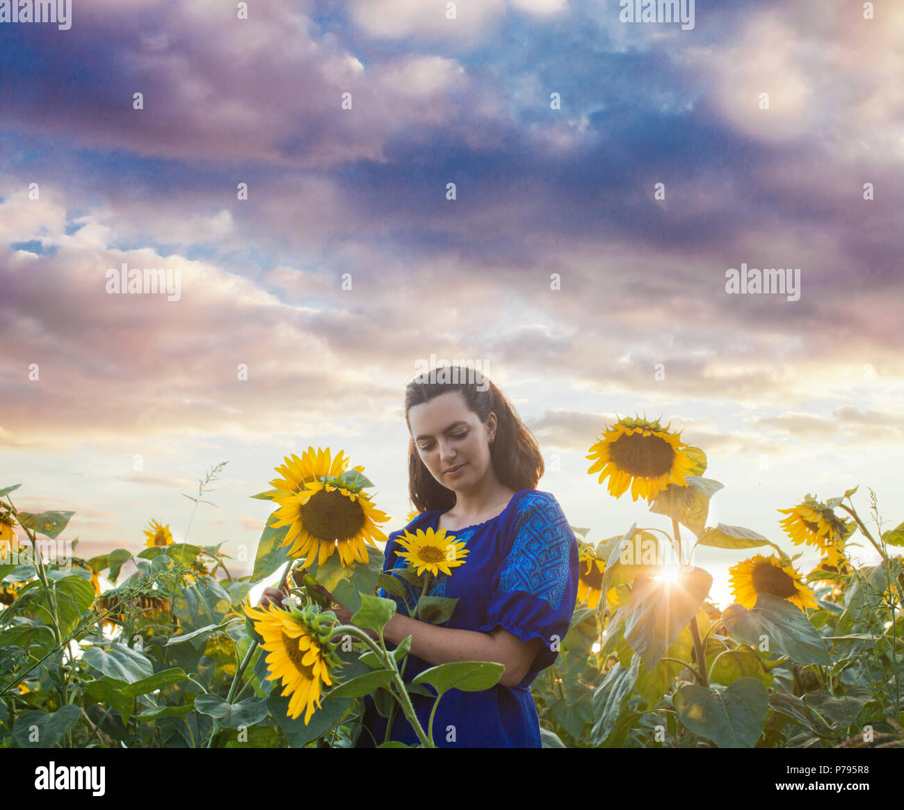 The unity nature and person Stock Photo - Alamy