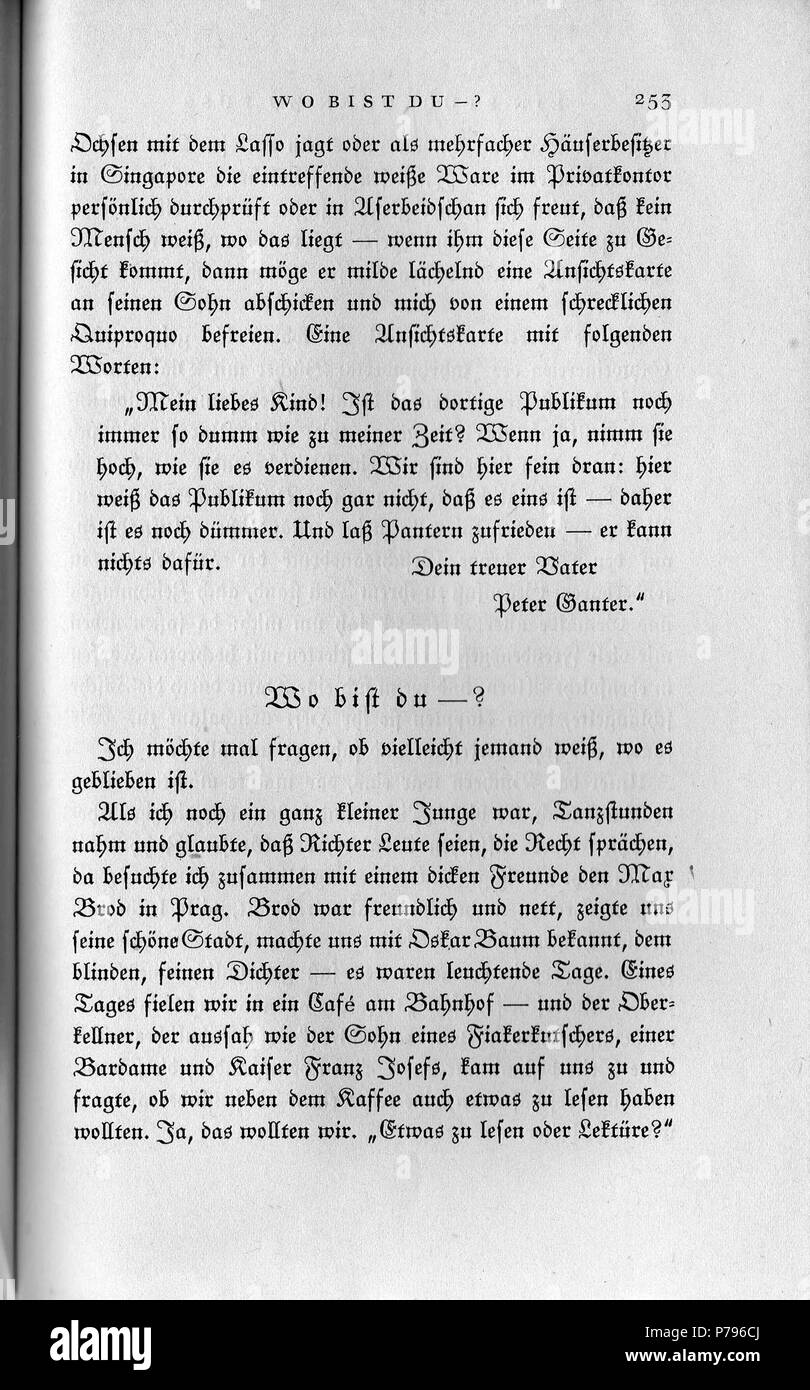 . Mit 5 PS N/A 16 Tucholsky Mit 5 PS 253 Stock Photo - Alamy