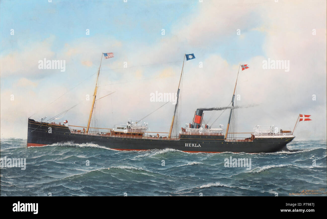 10 Antonio Jacobsen - Hekla (ship, 1884) - 1899 Stock Photo - Alamy