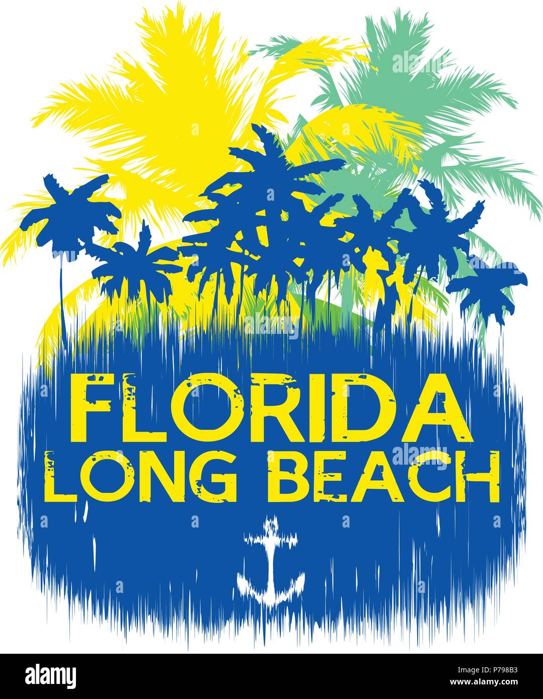 Florida summer tee graphic design Stock Vector Image & Art - Alamy