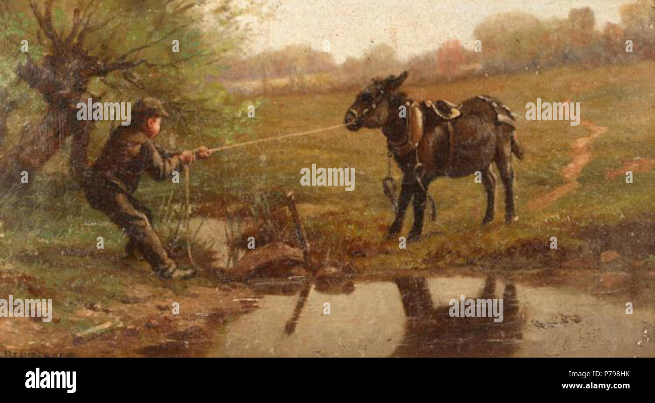 . Boy pulling a mule N/A 11 Charles Grant Beauregard - Boy pulling a ...
