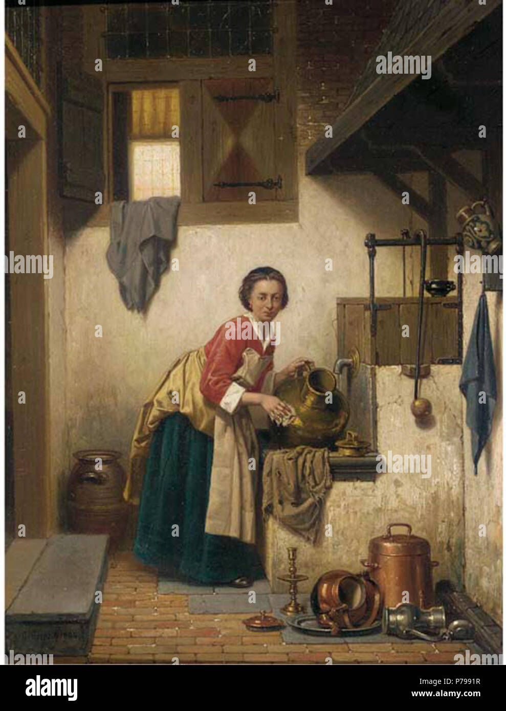 19th century scullery maid hi-res stock photography and images - Alamy