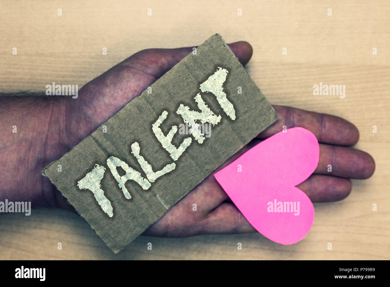 Writing note showing Talent. Business photo showcasing Natural ...