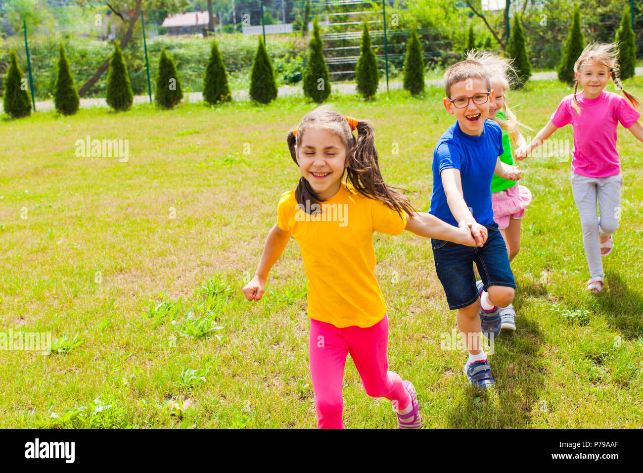 Preschoolers having fun together Stock Photo - Alamy