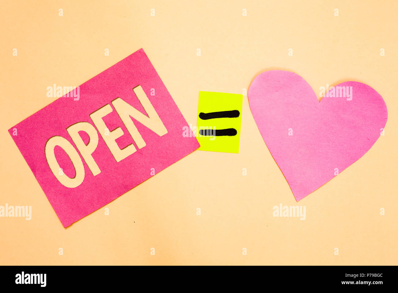 Word writing text Open. Business concept for Allow things to pass ...