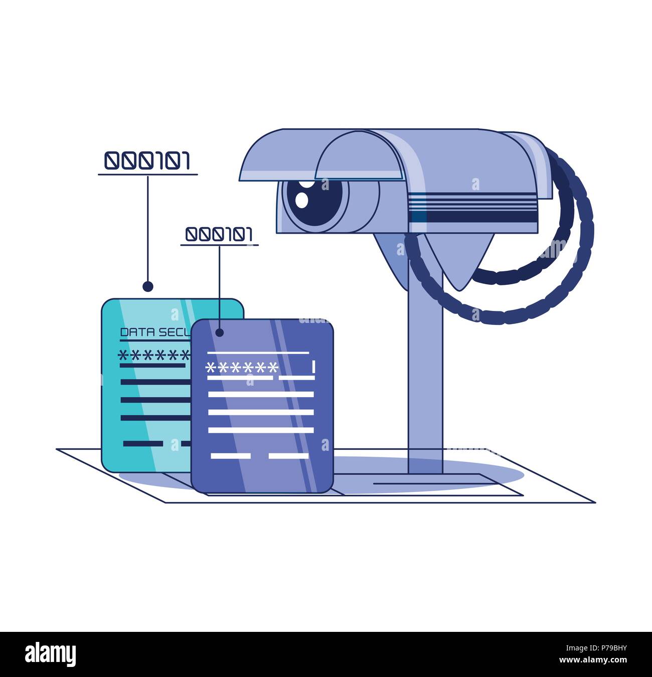 data security technology icons vector illustration design Stock Vector ...