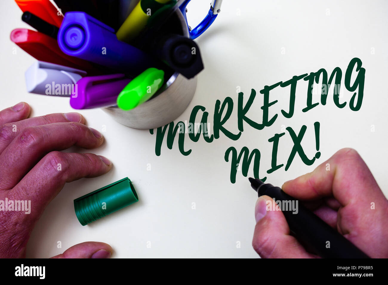 Word writing text Marketing Mix Motivational Call. Business concept for ...