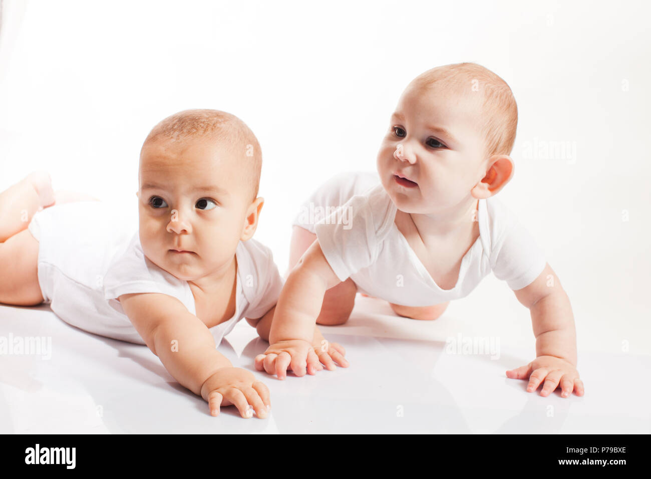 two beautiful baby Stock Photo - Alamy