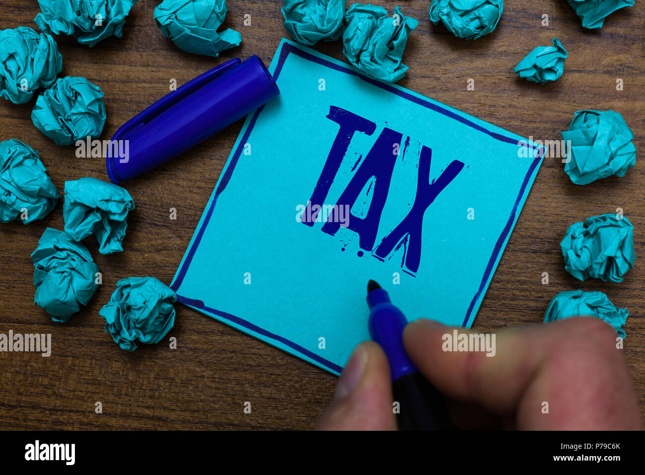 Text sign showing Tax. Conceptual photo Compulsory payment of taxes by ...