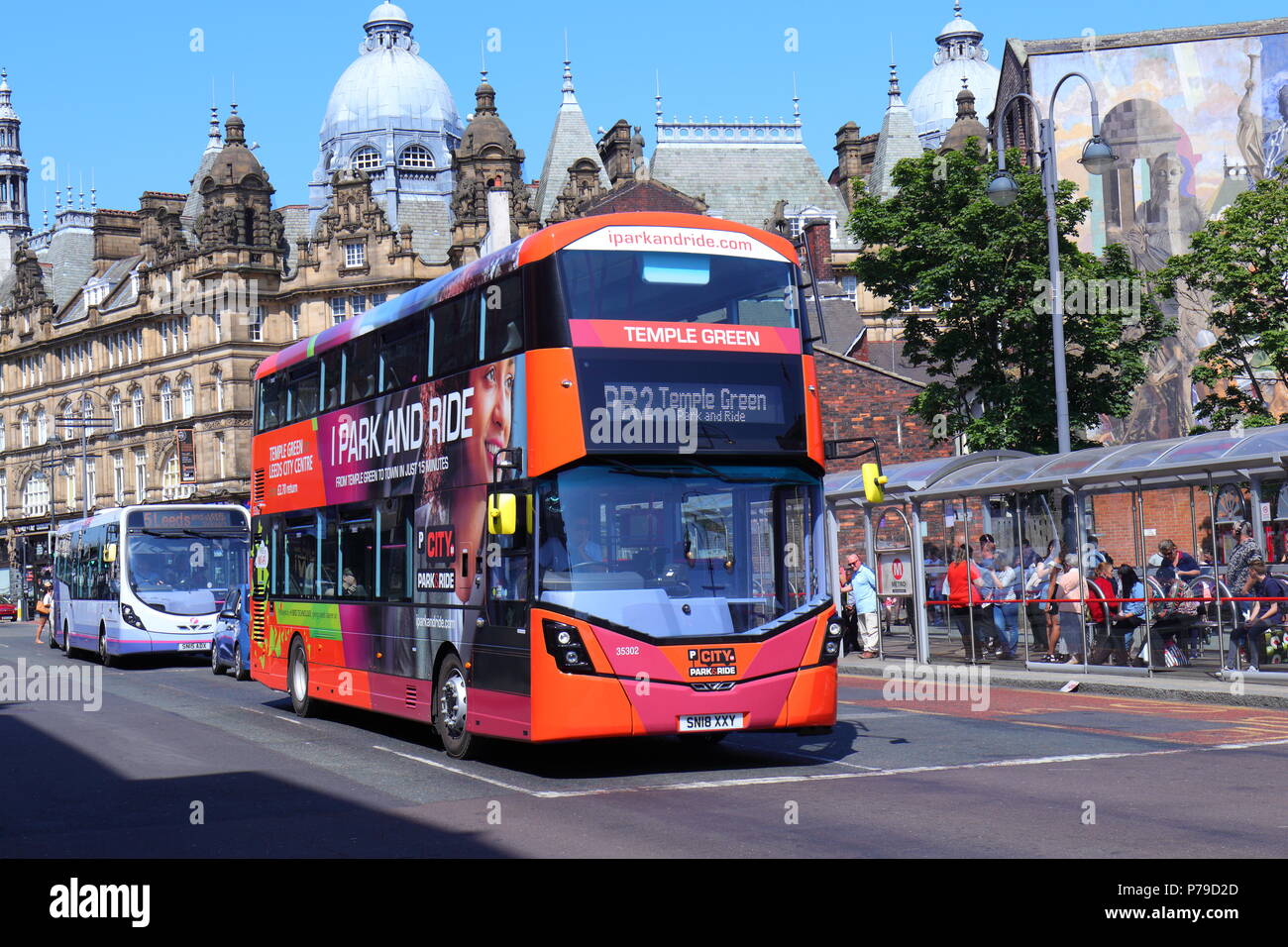 New Market Street is a popular bus route in Leeds City Centre with ...