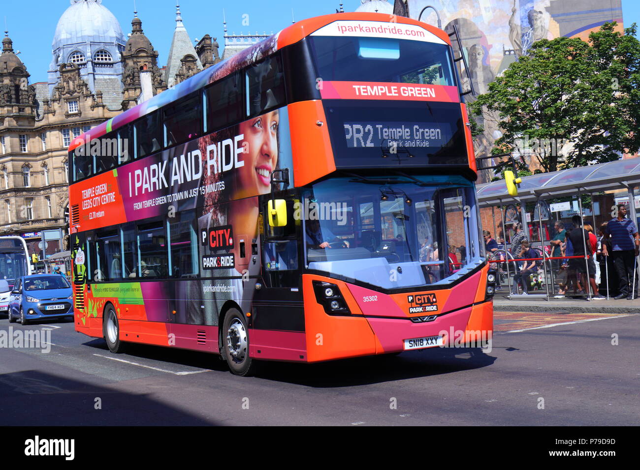 New Market Street is a popular bus route in Leeds City Centre with ...