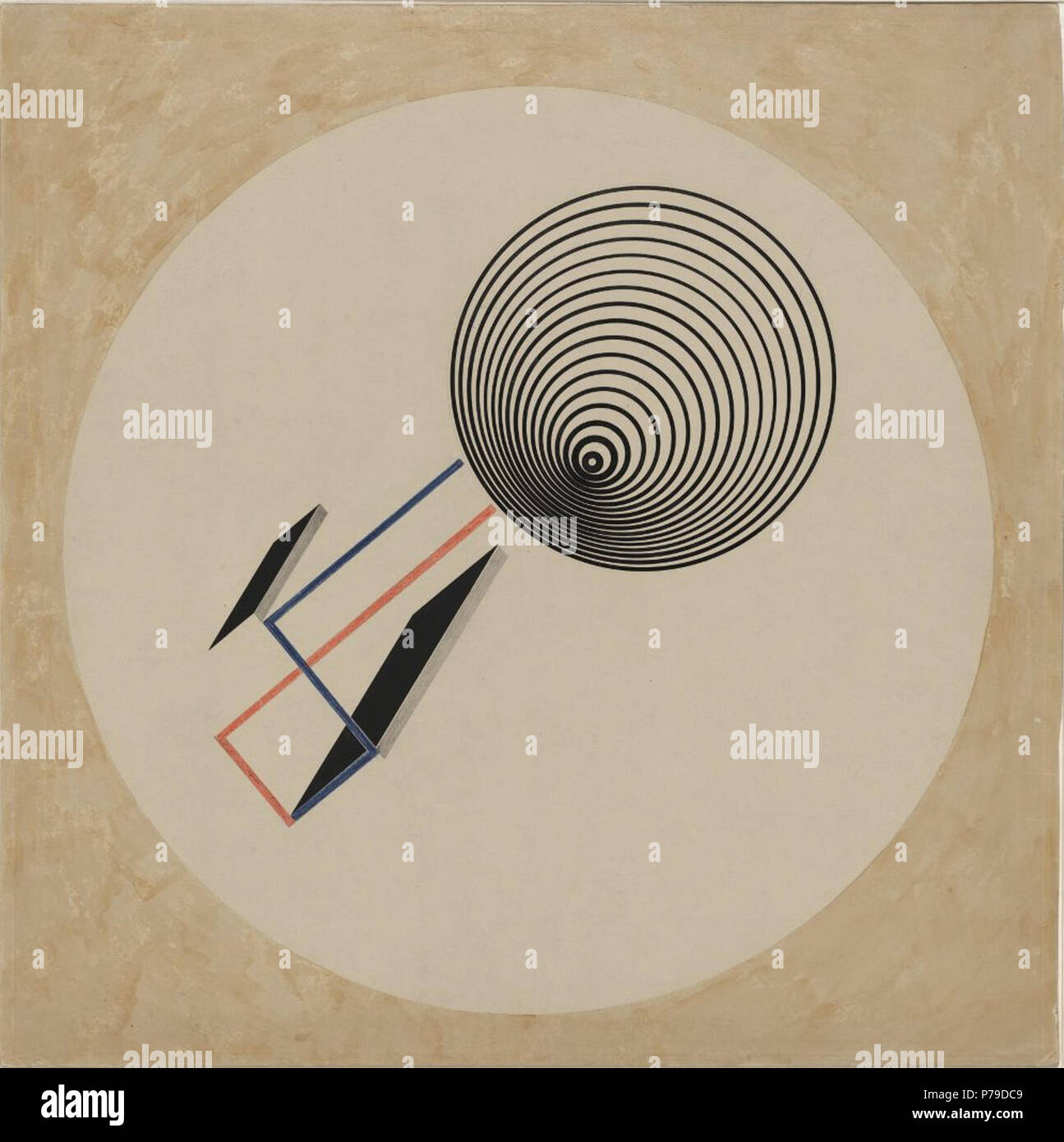 . Proun 93 (Konischer) (auch: Spirale) circa 1923 38 Lissitzky Proun 93 ...