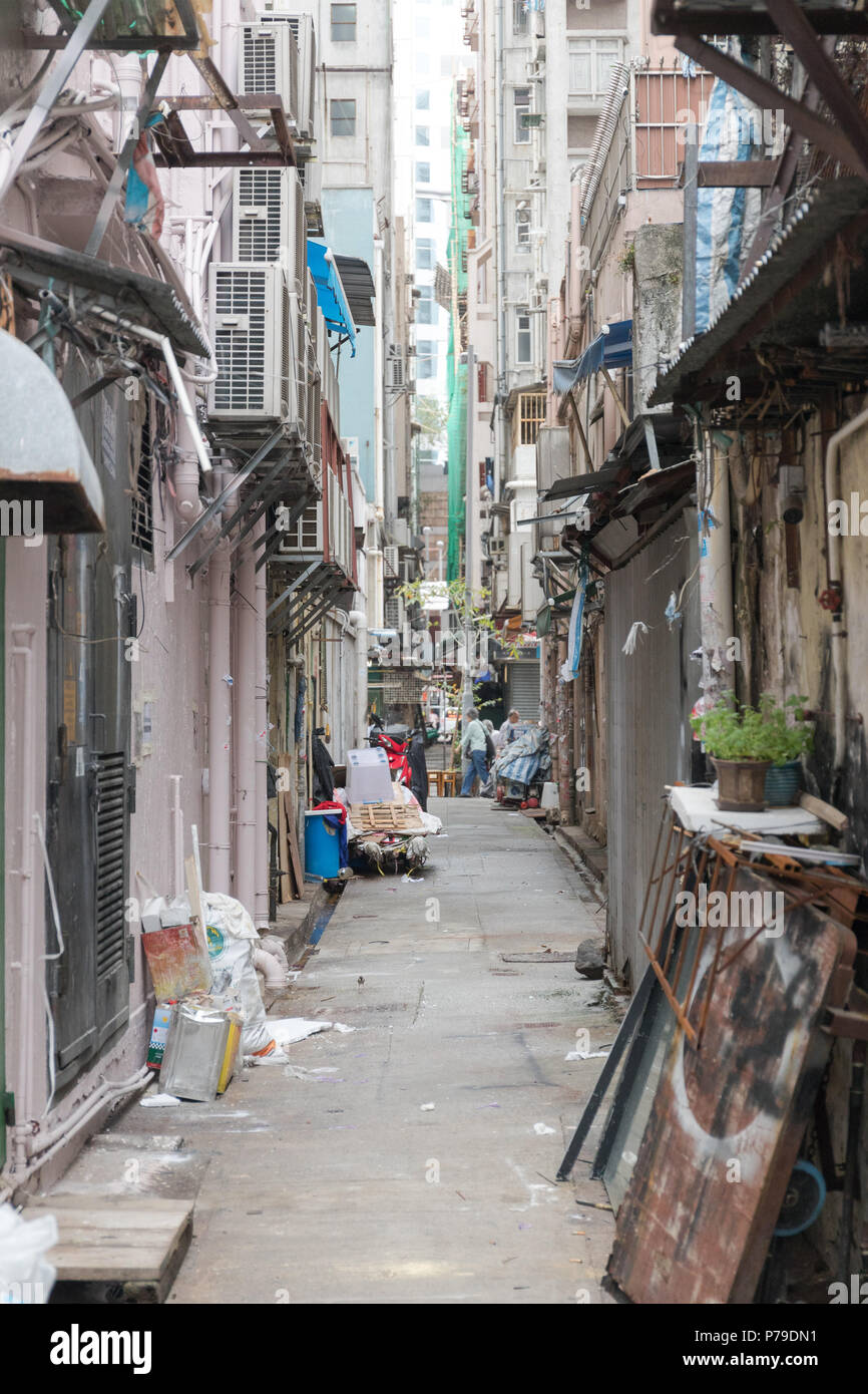 Hong kong alleyway hi-res stock photography and images - Alamy