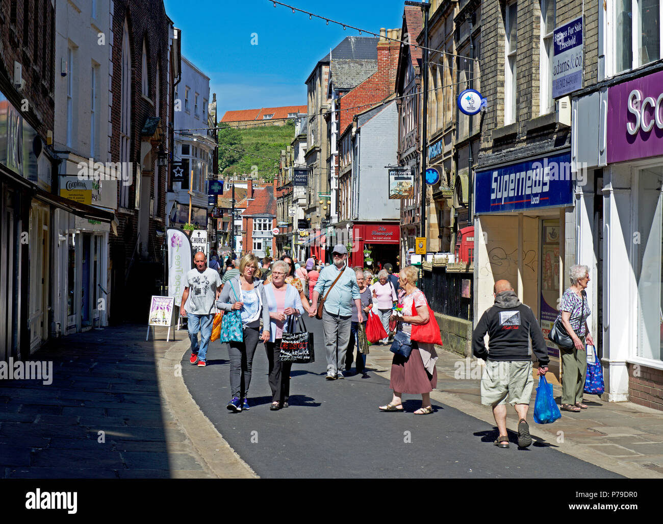 Whitby street in yorkshire hi-res stock photography and images - Alamy