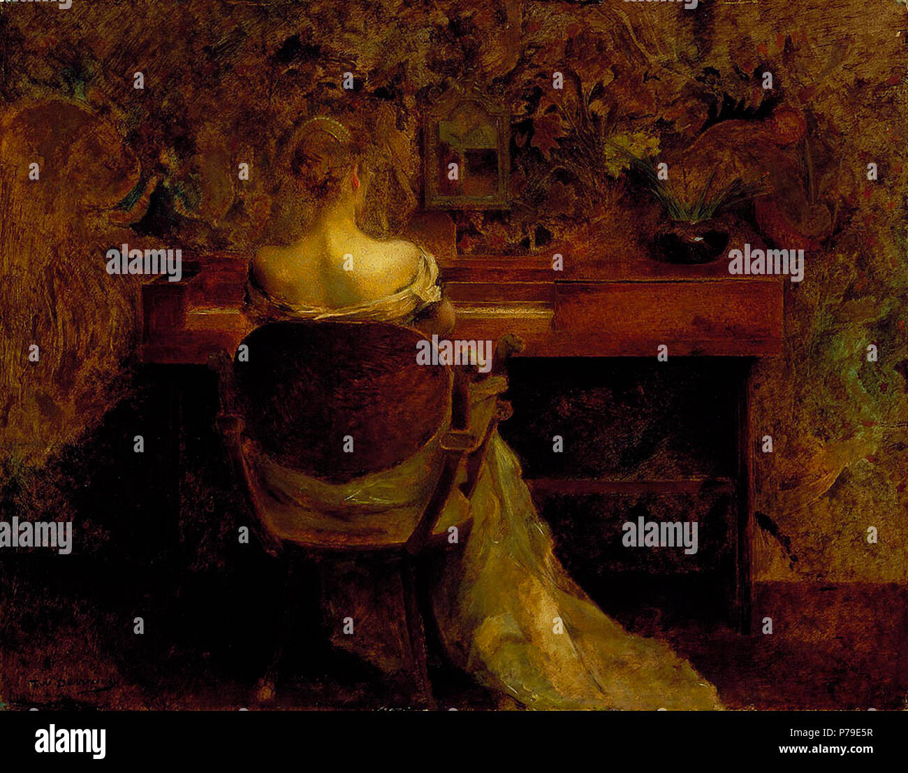 Smithsonian american art museum gift of john gellatly hi-res stock ...