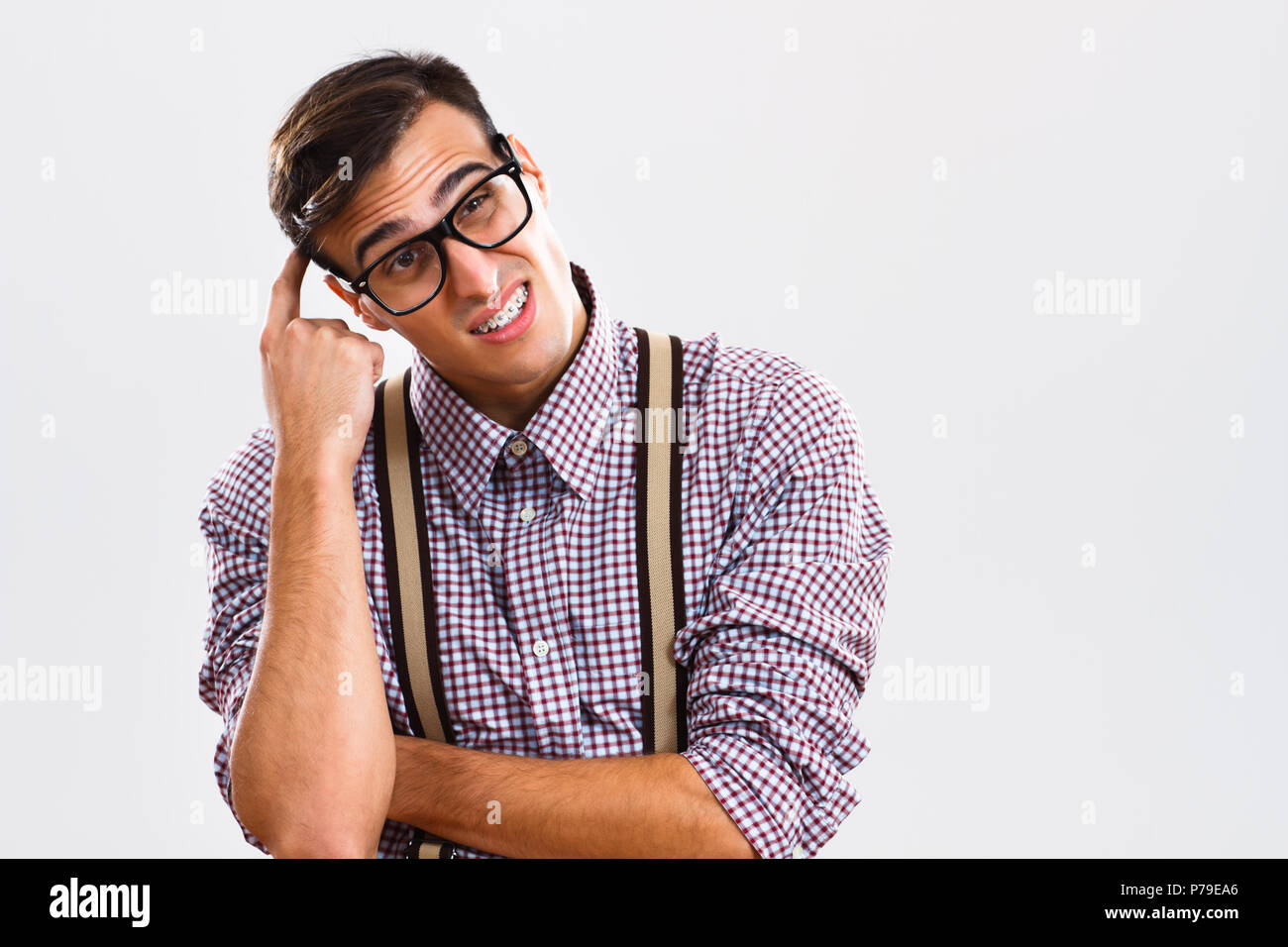 Nerdy person hi-res stock photography and images - Alamy