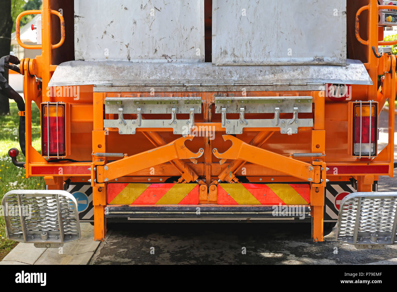 Garbage collection vehicle rear hi-res stock photography and images - Alamy