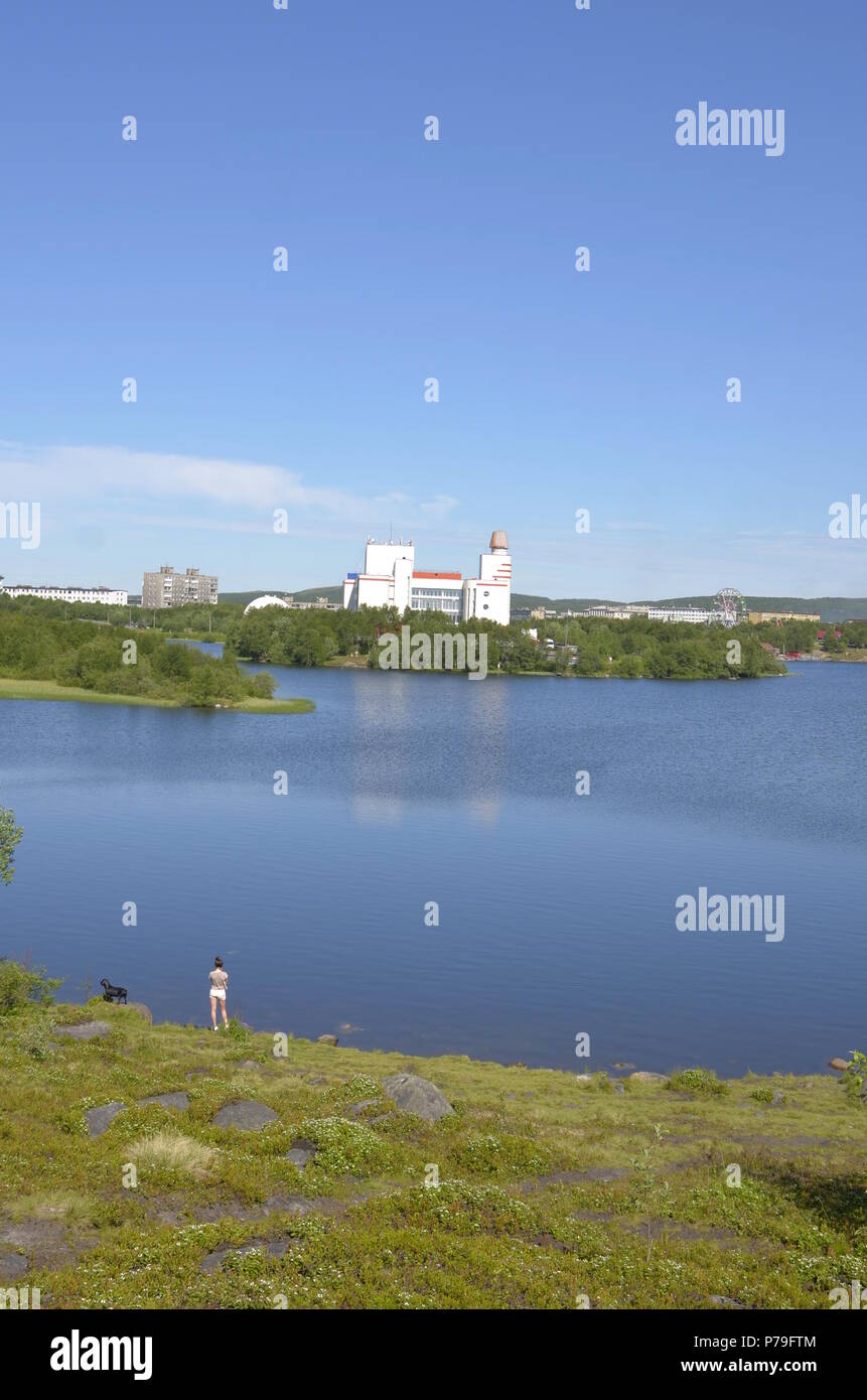Lake Semyonovskoye, Murmansk, Russia Stock Photo - Alamy