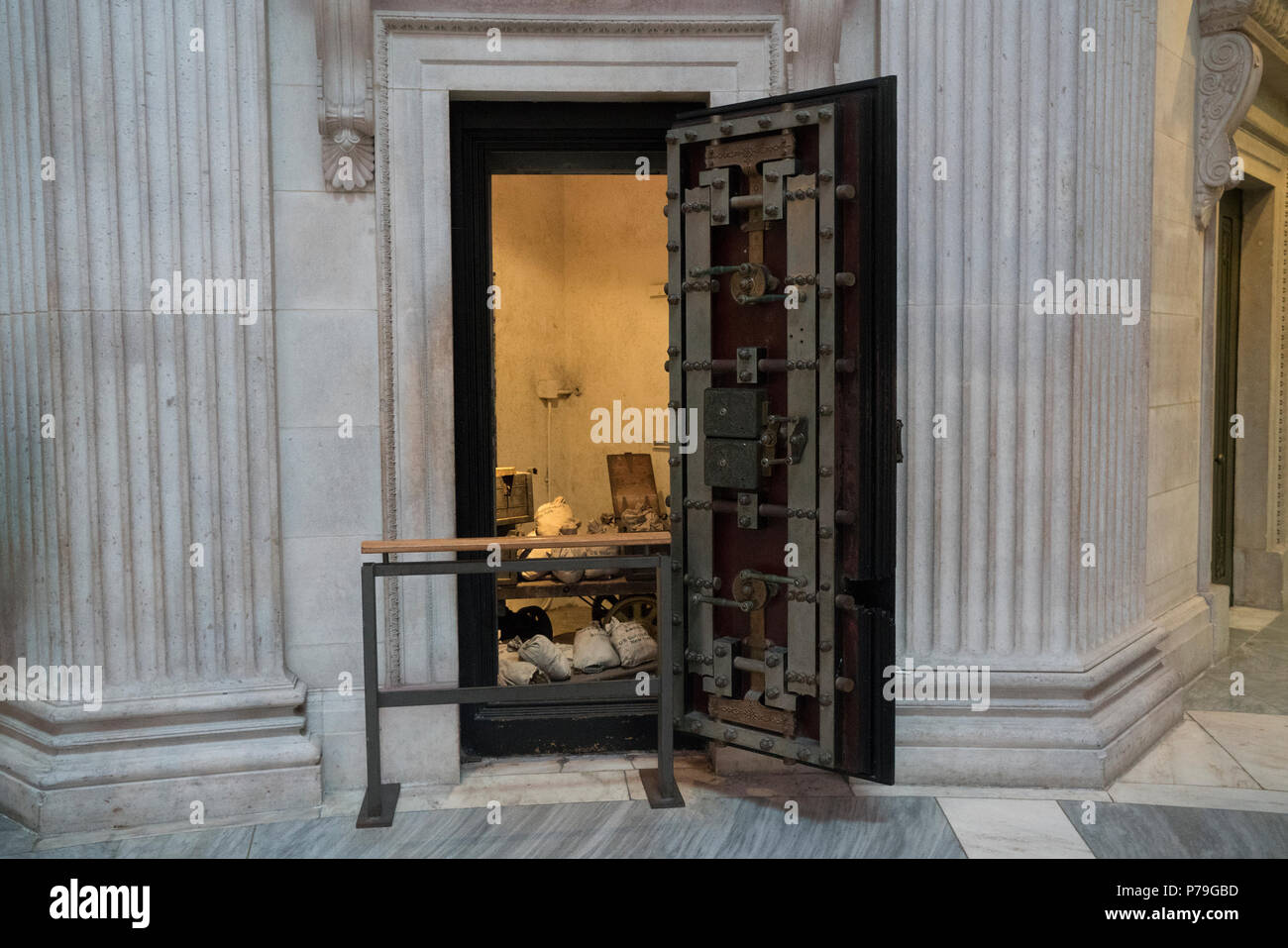 A vault in Federal Hall National Memorial in Manhattan’s Financial ...