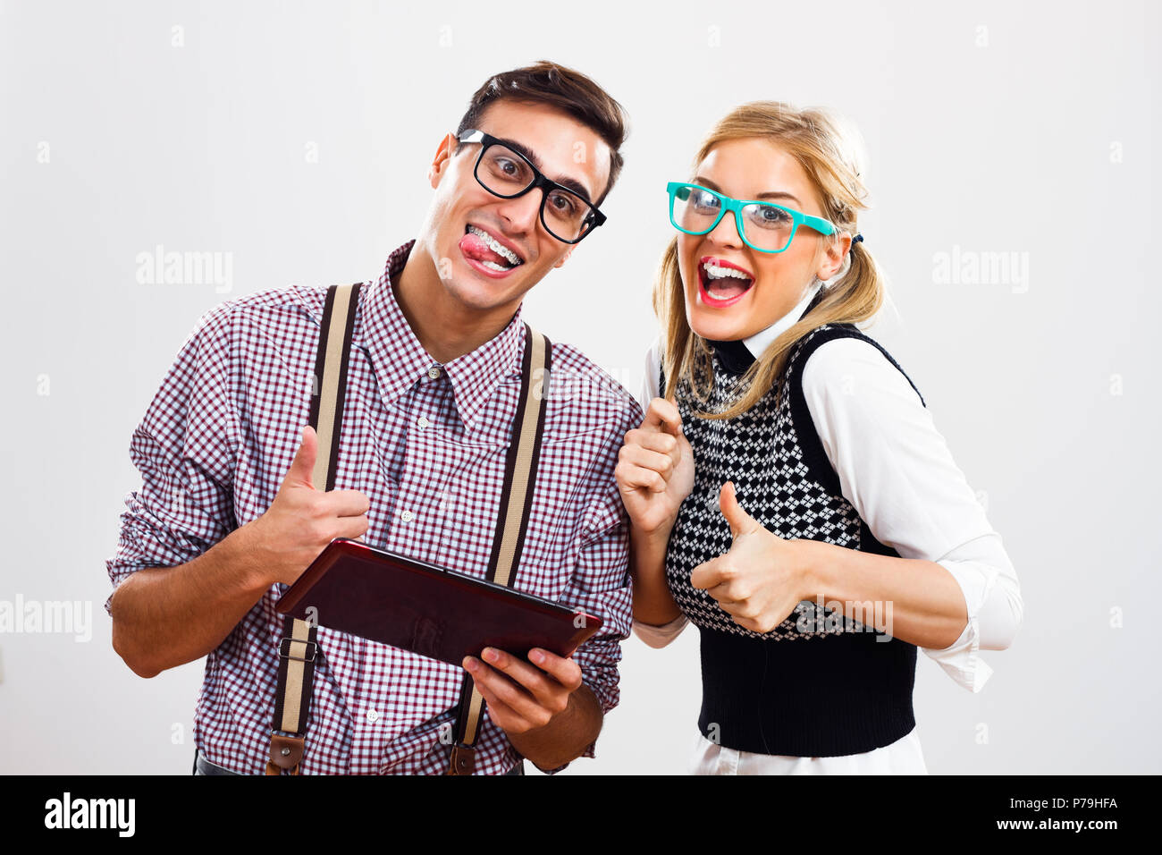 Two nerds hi-res stock photography and images - Alamy