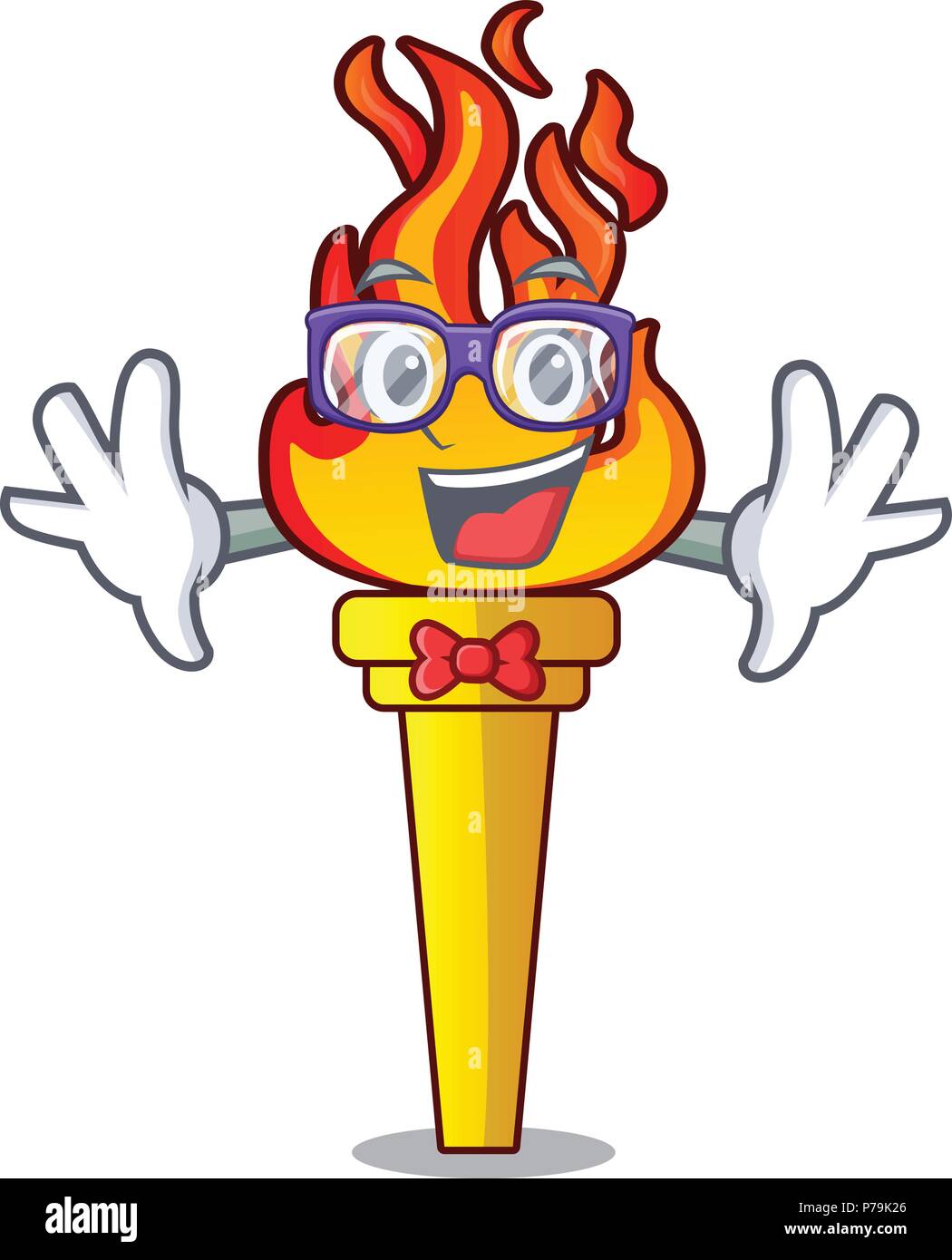 Geek torch character cartoon style Stock Vector Image & Art - Alamy