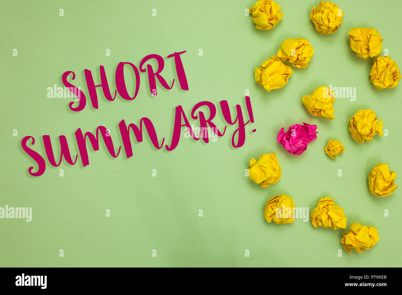 Handwriting text writing Short Summary Motivational Call. Concept ...