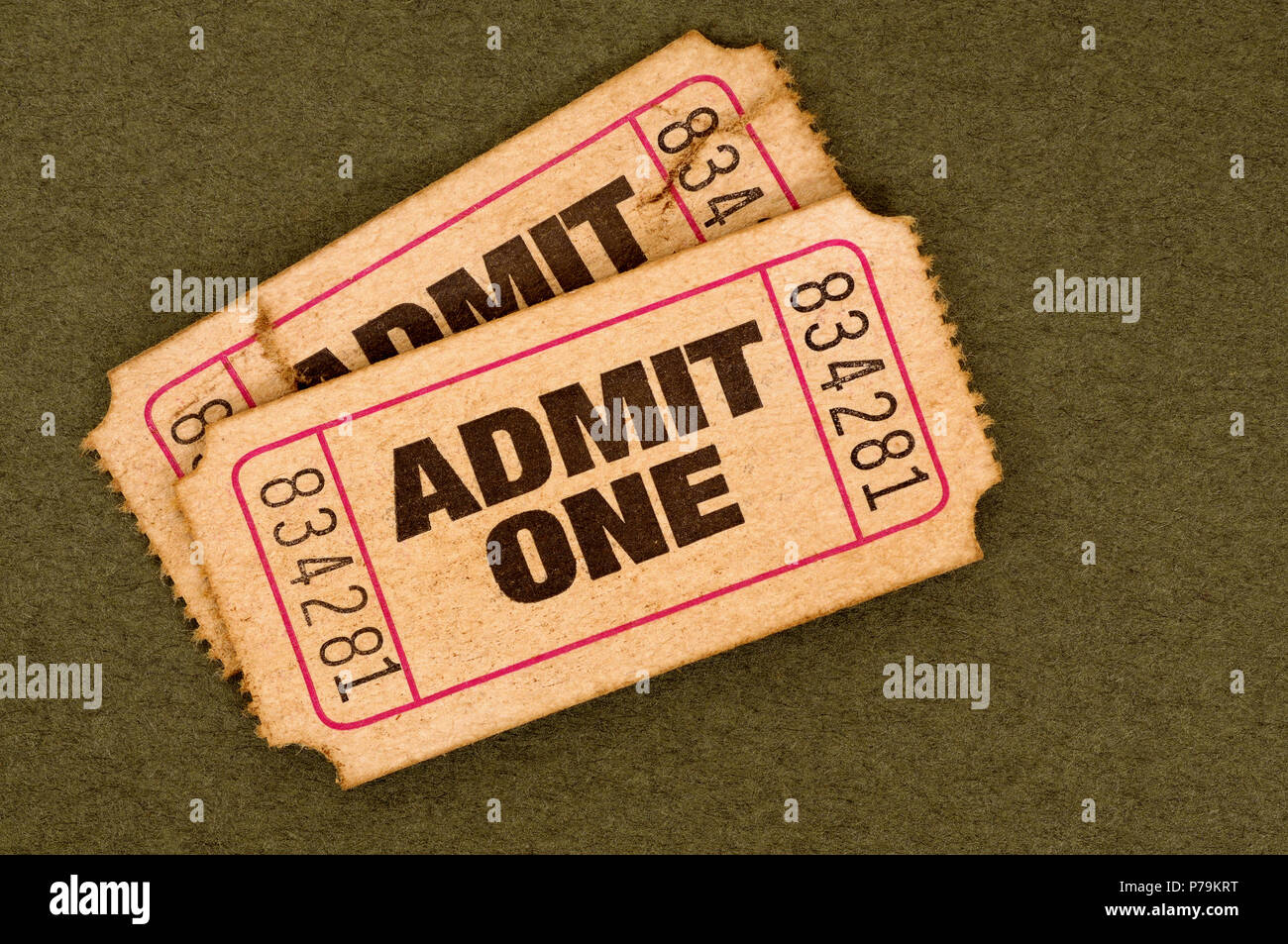 Vintage concert tickets hi-res stock photography and images - Alamy