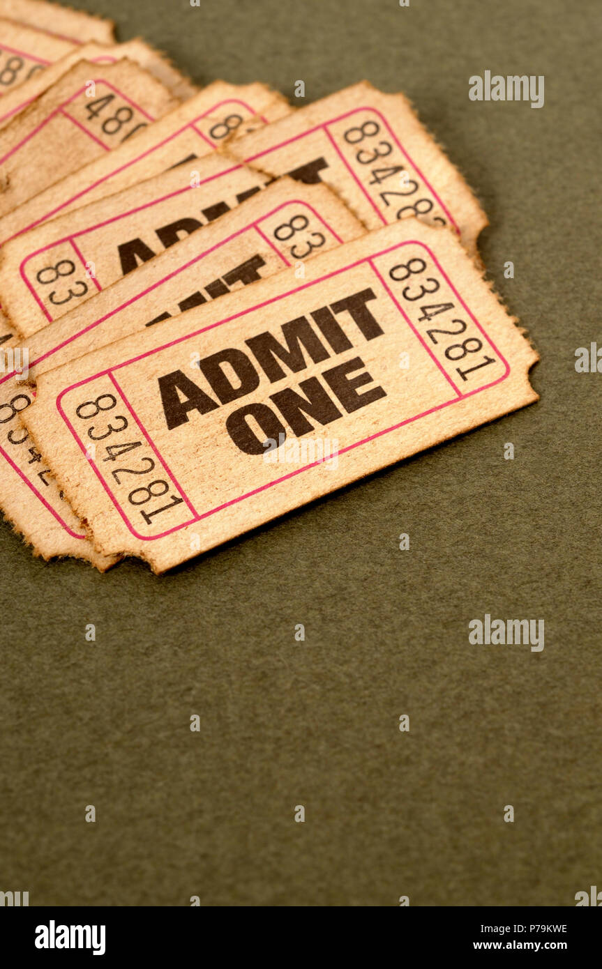 Concert tickets, pile hi-res stock photography and images - Alamy