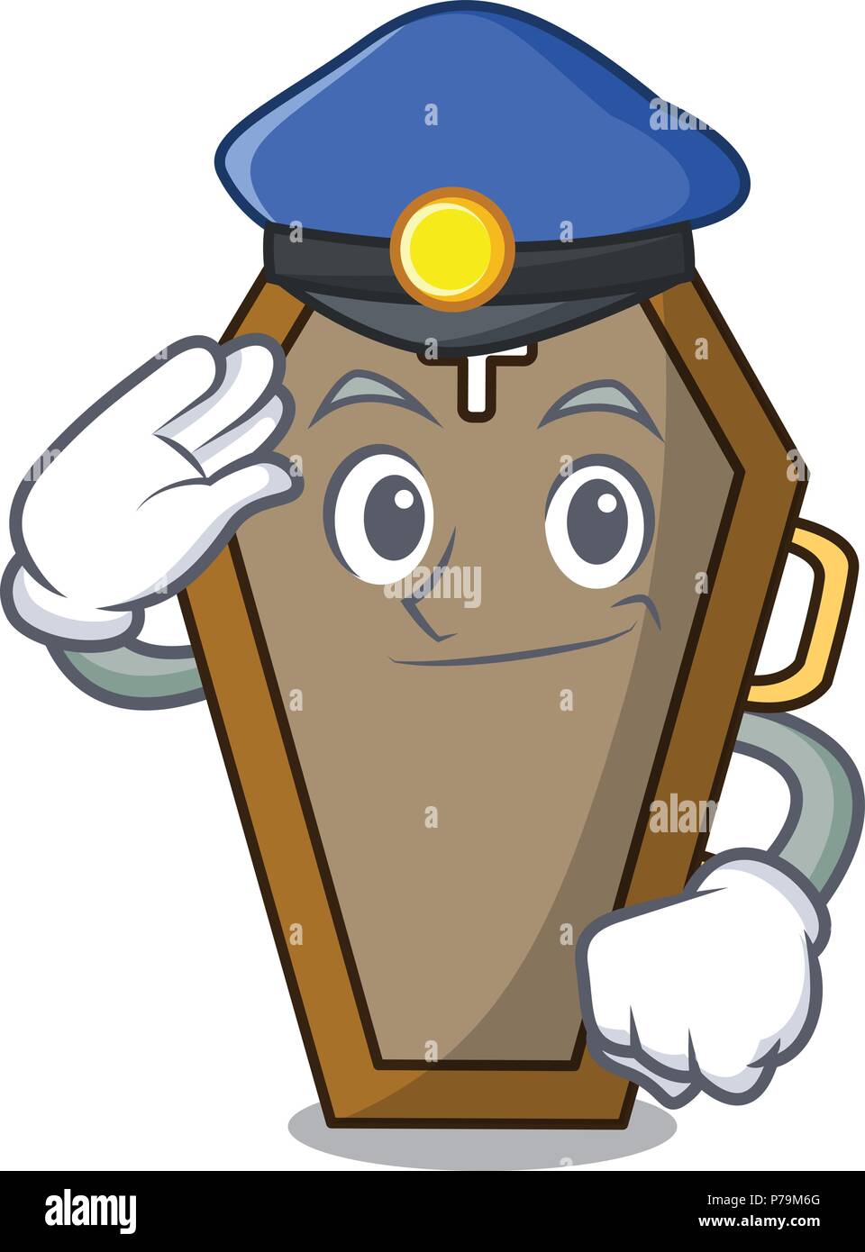 Police coffin character cartoon style Stock Vector Image & Art - Alamy