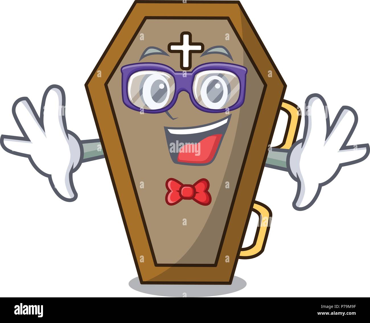 Geek coffin character cartoon style Stock Vector Image & Art - Alamy
