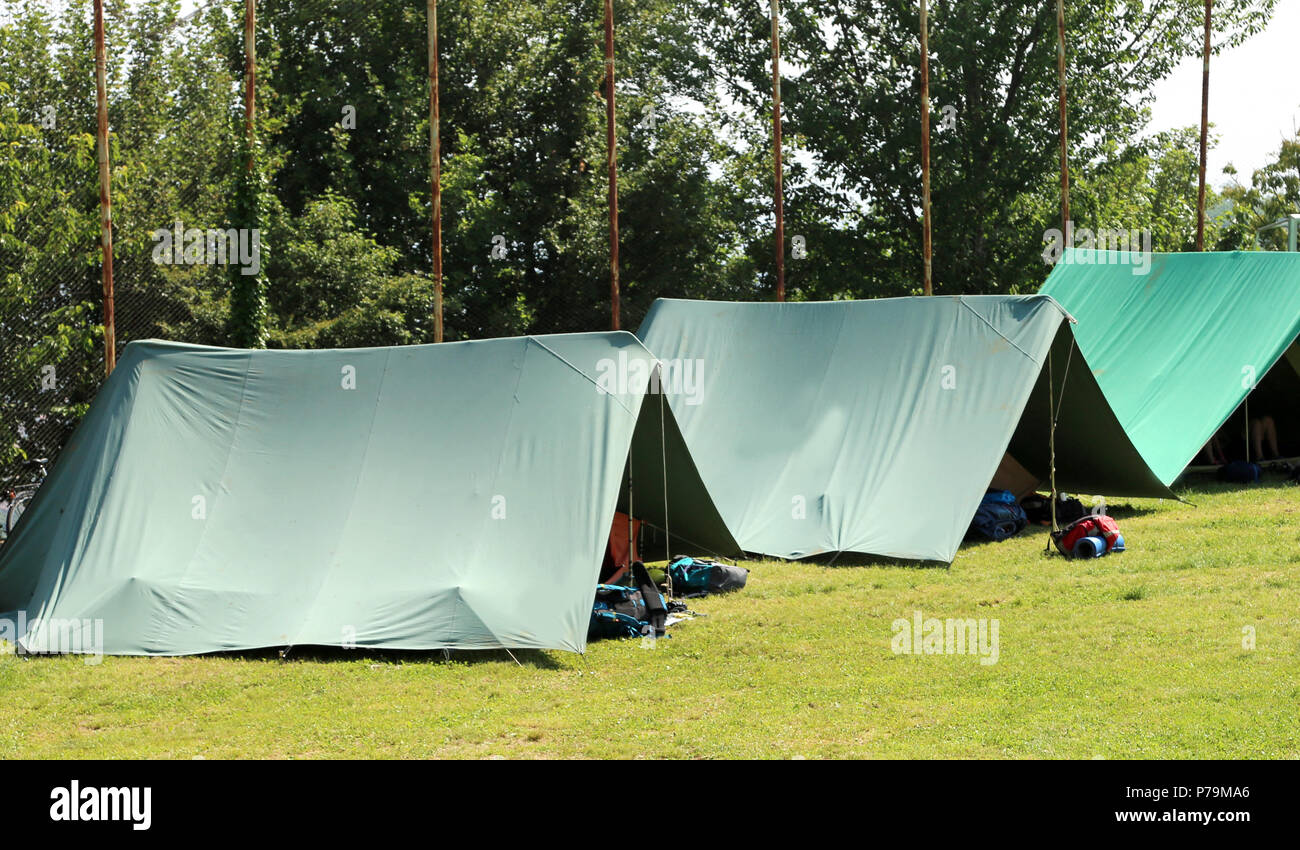 Boy scout camp site hi-res stock photography and images - Alamy