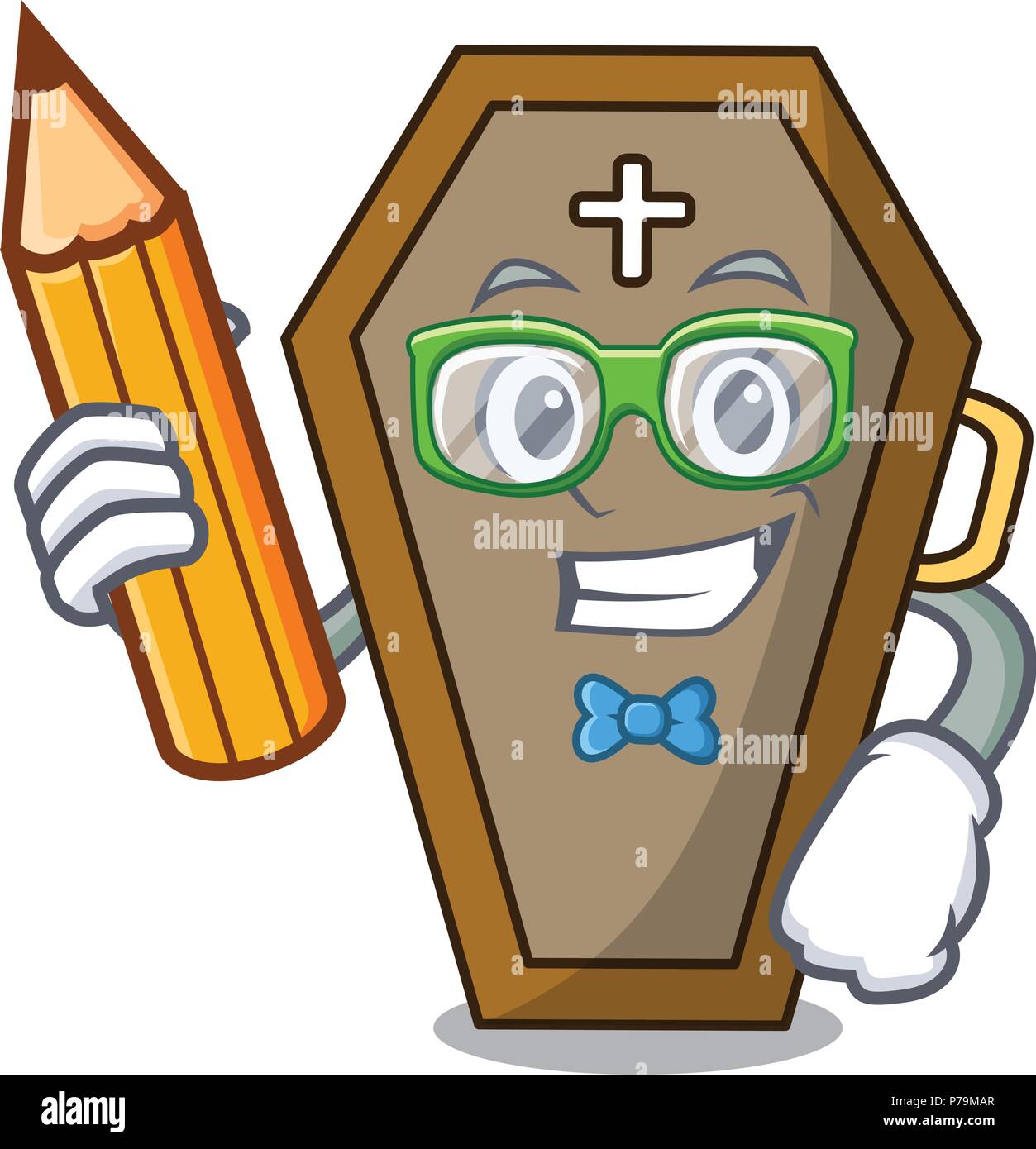 Student coffin character cartoon style Stock Vector Image & Art - Alamy