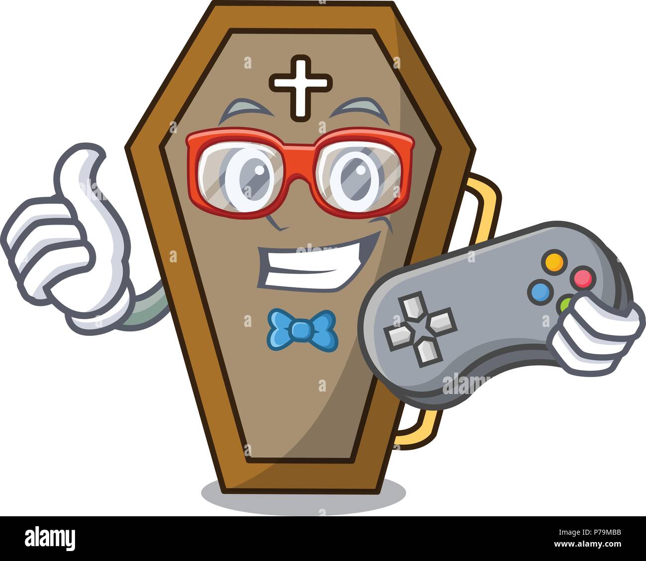 Gamer coffin mascot cartoon style Stock Vector Image & Art - Alamy