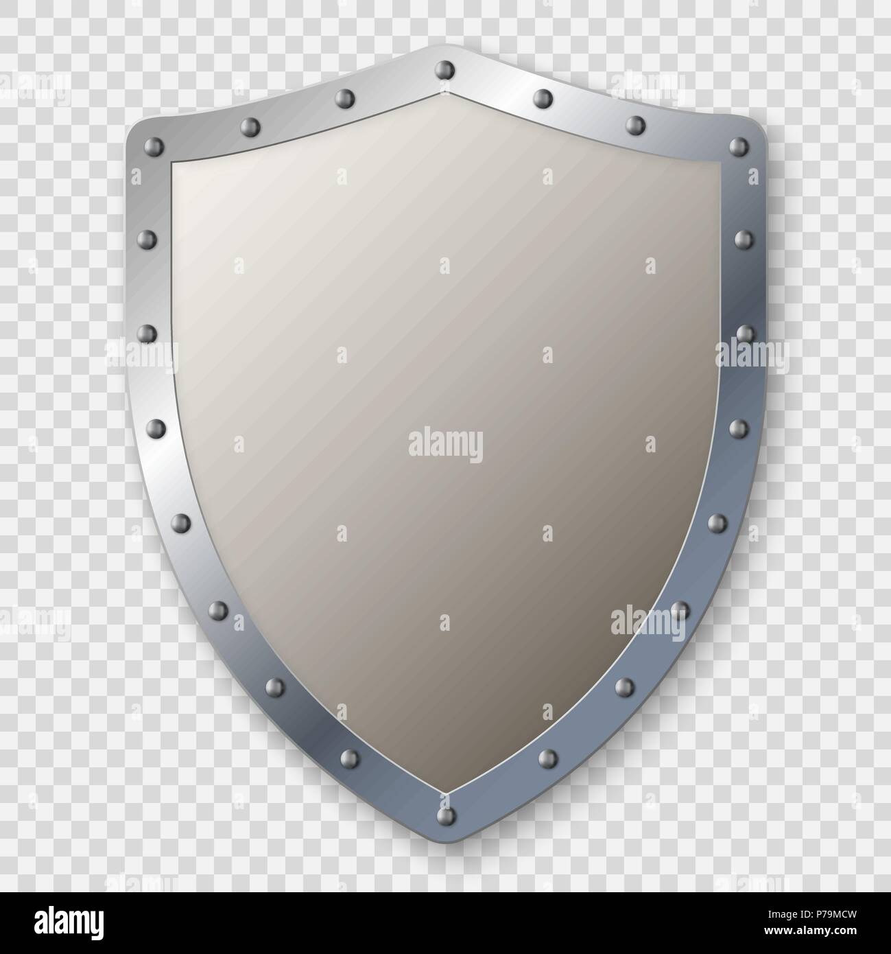 realistic metal medieval shield isolated Stock Vector Image & Art - Alamy