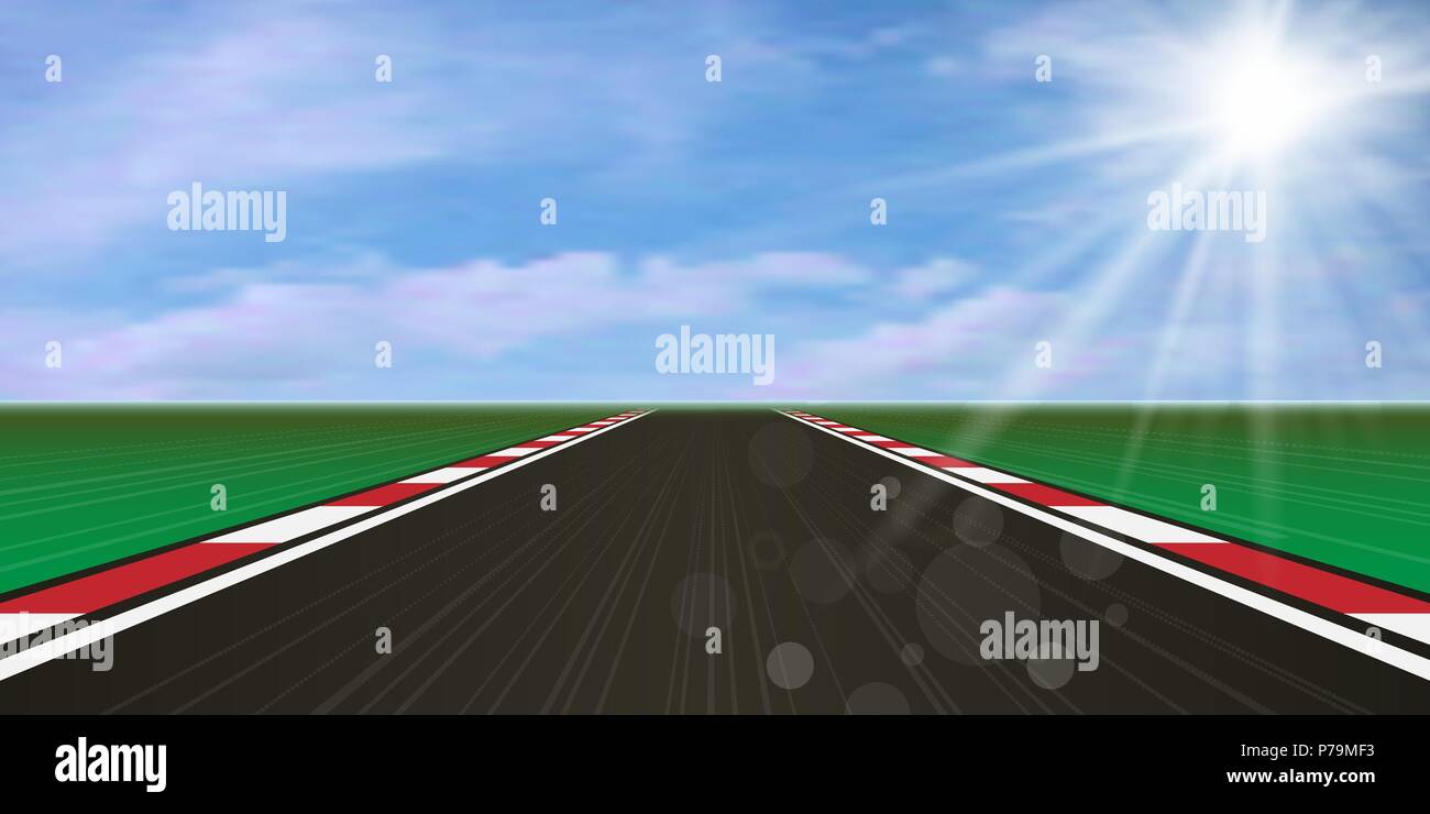Race track, road highway. Vector illustration Stock Vector Image & Art ...