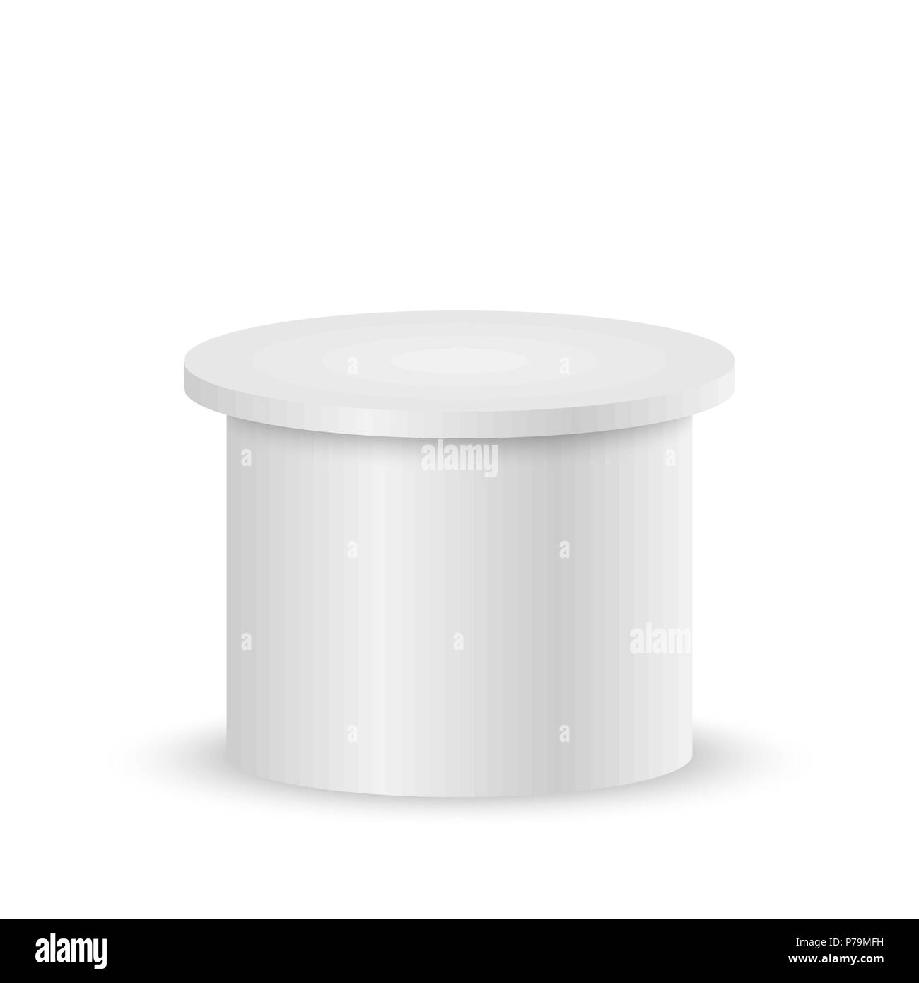 Abstract podium illuminated spotlight Black and White Stock Photos ...